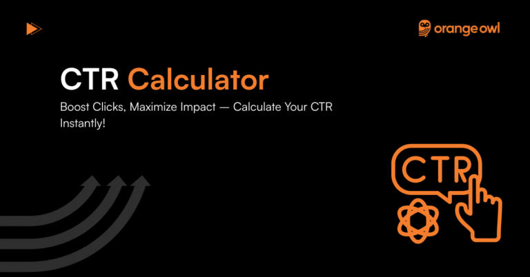 Free Online CTR Calculator - OrangeOwl